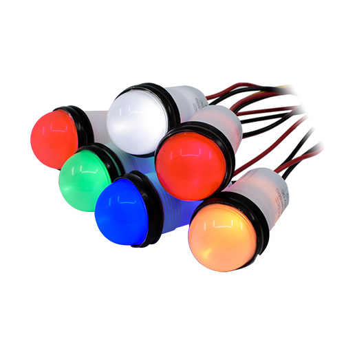 PML50SWFVW - LED Panel Mount Indicator White .688" Semi Dome Flex ...